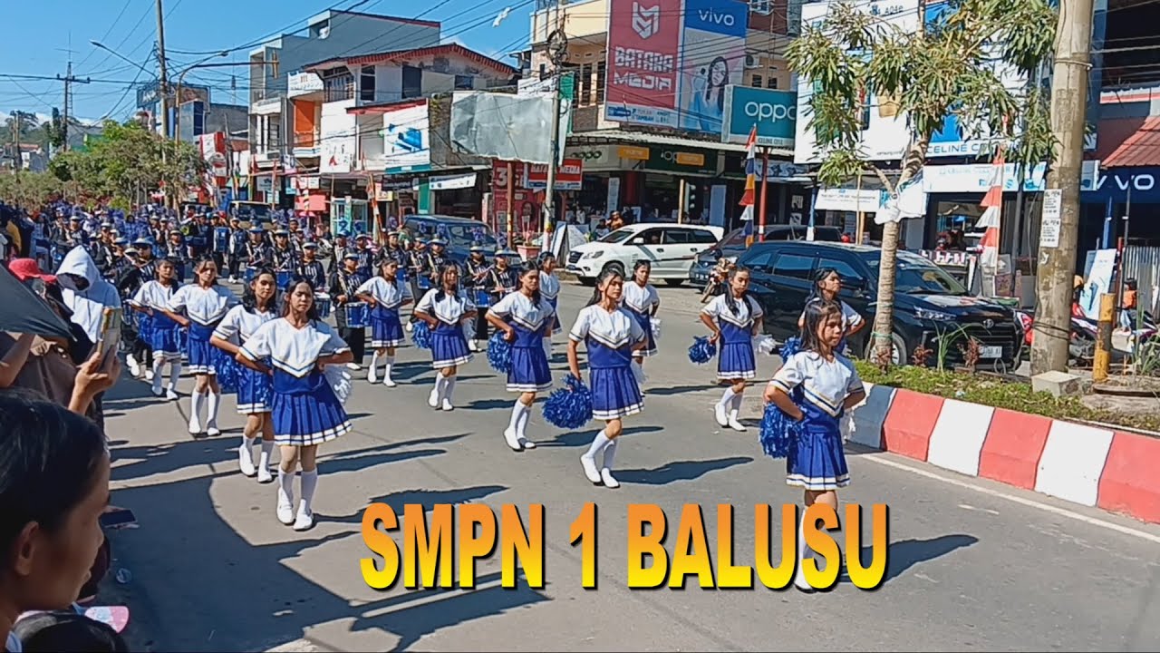 DRUM BAND SMPN 1 BALUSU - YouTube