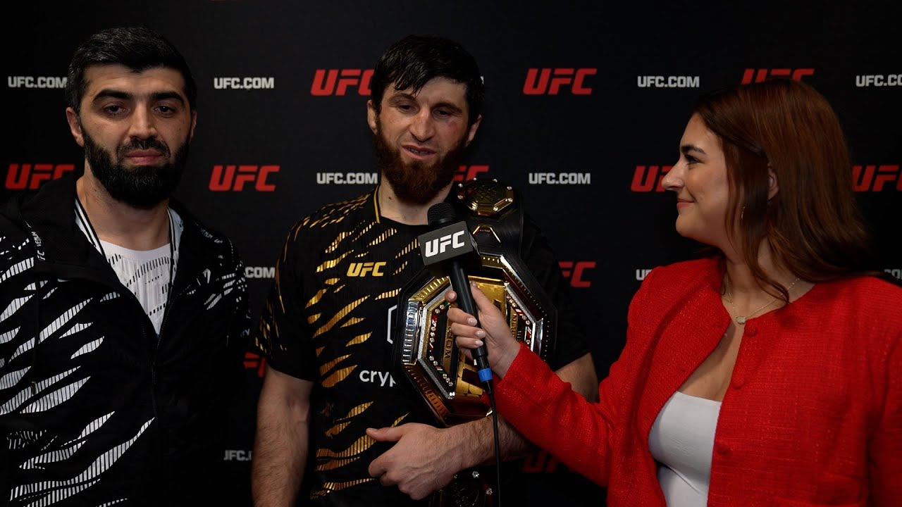 Magomed Ankalaev Backstage Interview | UFC 313 - YouTube