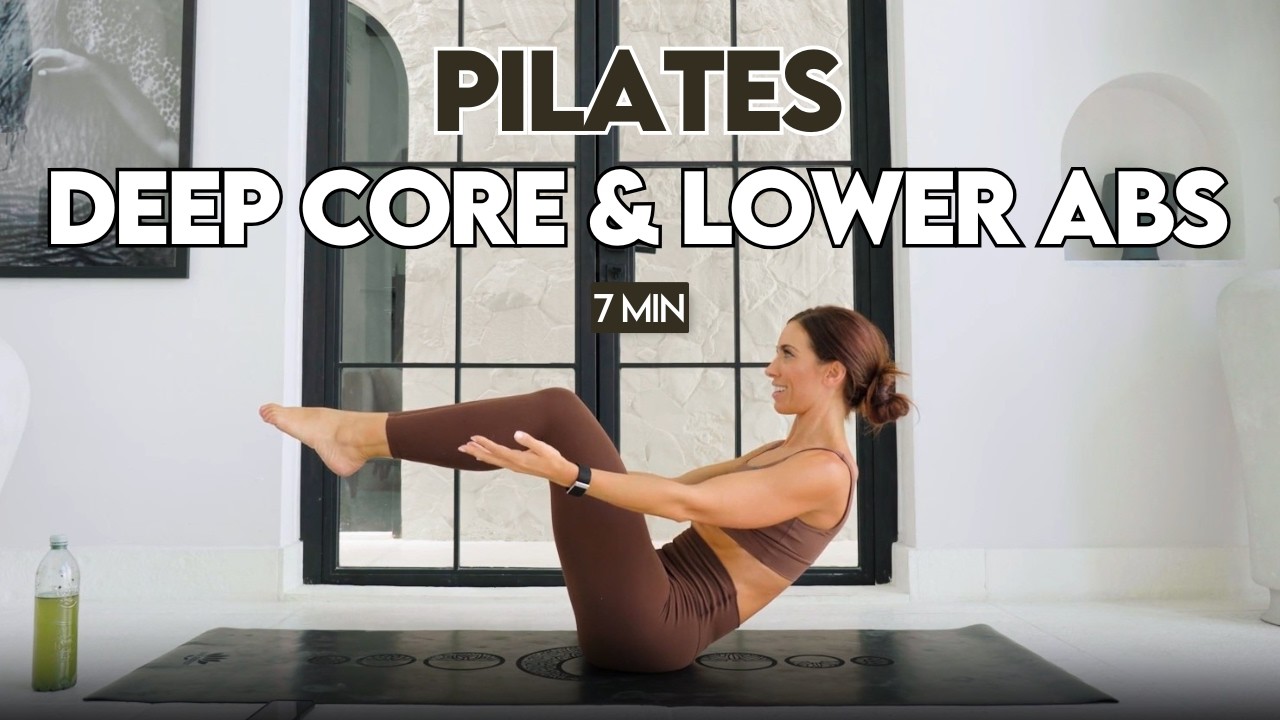 7 Min Pilates Deep Core & Lower Abs | Reformer-Inspired At Home Workout ...