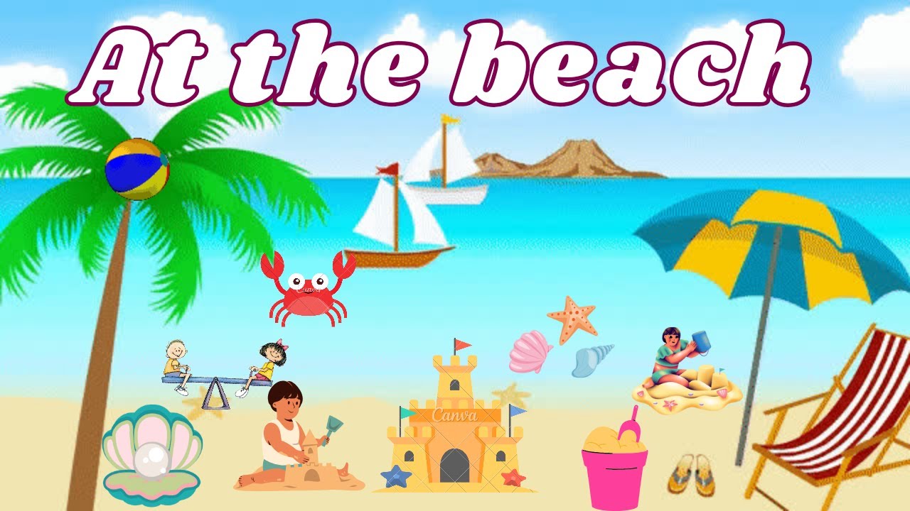 Super Song for kids/At the beach⛱️🏖️ song/Family and friends#abcsong ...
