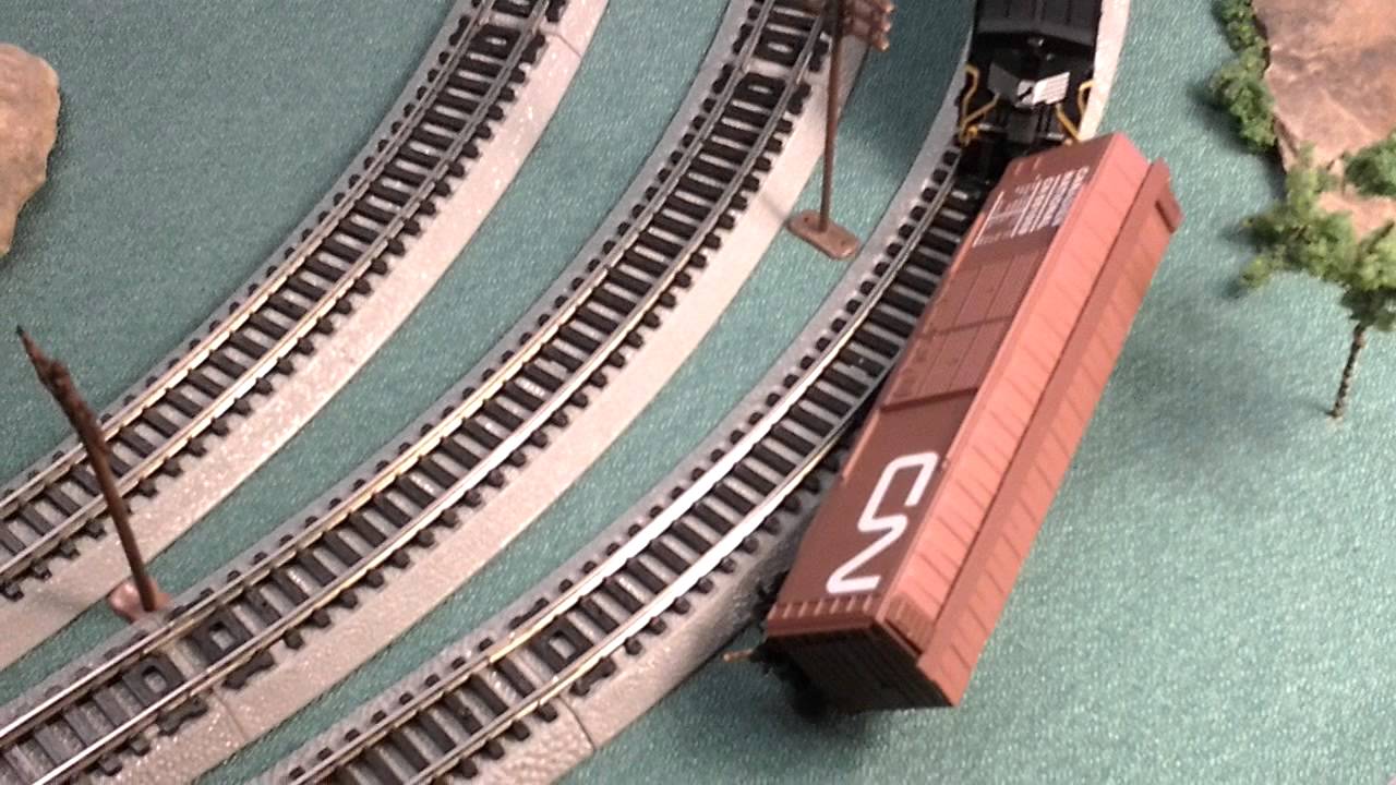 Box car derailment - YouTube