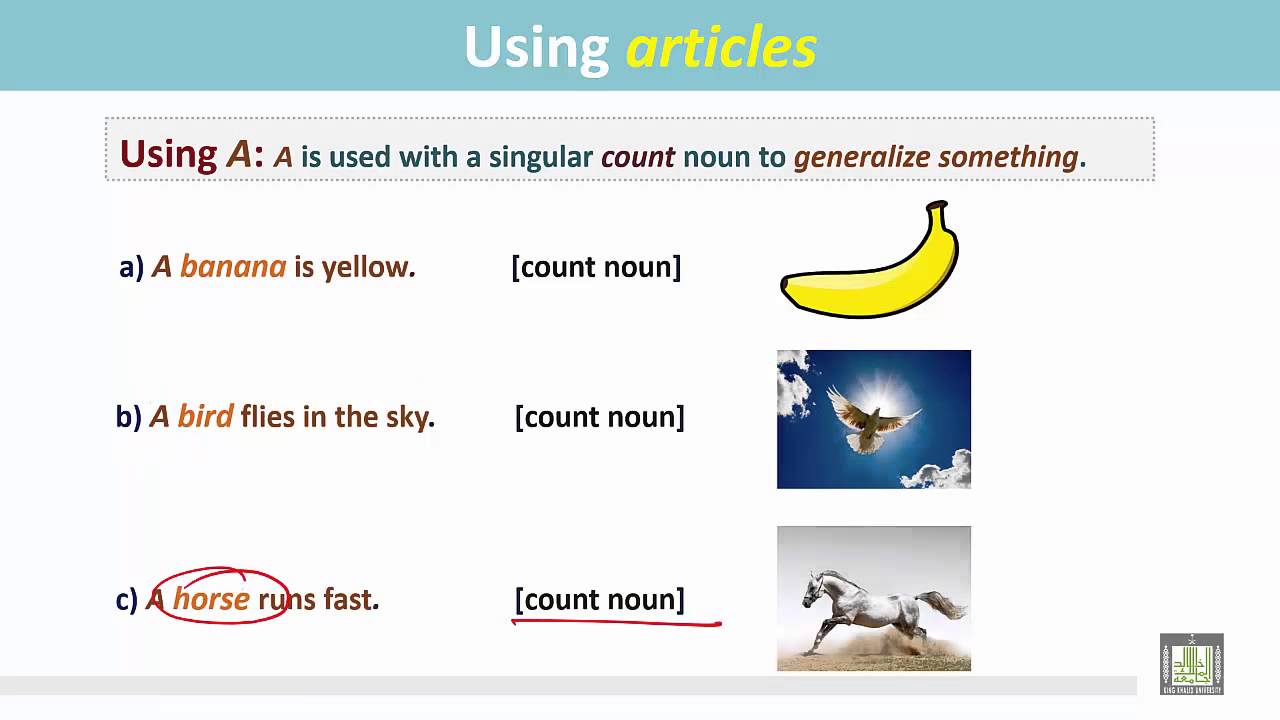 Grammar ( 2 ) - CH11 -L7 : Using articles/ø (No article) to generalize ...
