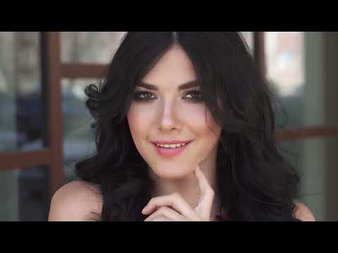 The PERFECT Pretty Young Girl Posing and Looking at Camera - Model for a Brunette with Brown Eyes