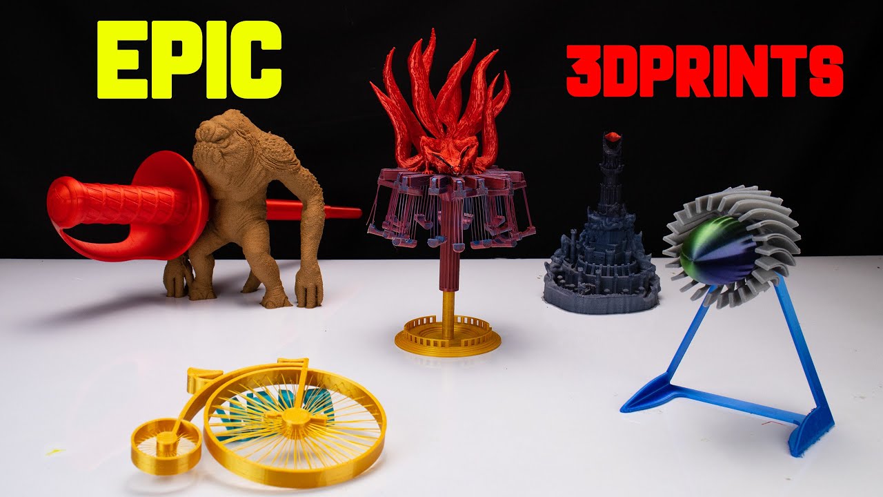 8 Best Cool & FUNNY 3D Prints - YouTube