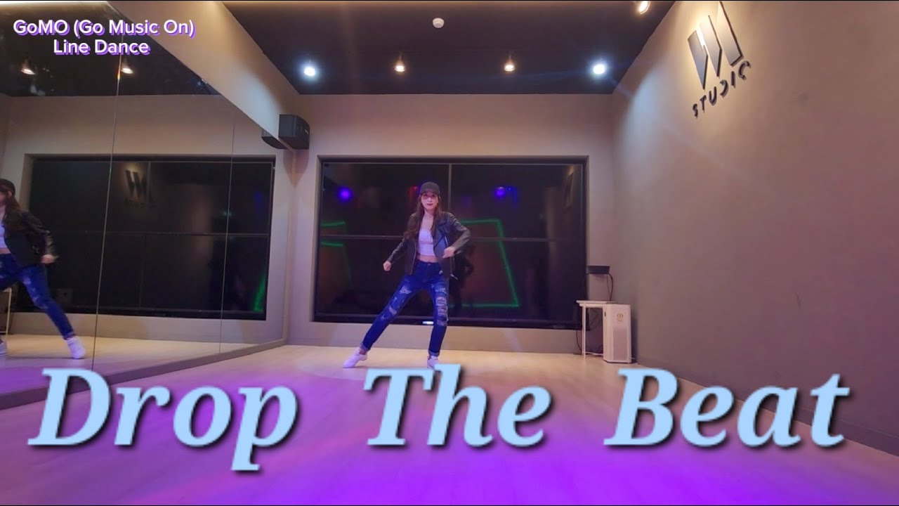 DROP THE BEAT - LINE DANCE - YouTube