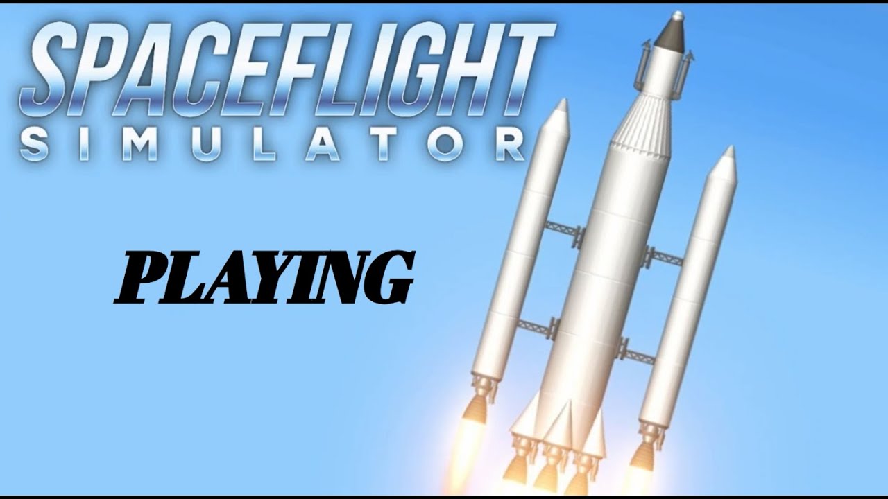 Landing a Rocket On The Moon In Space Flight Simulator (Not Safely ...