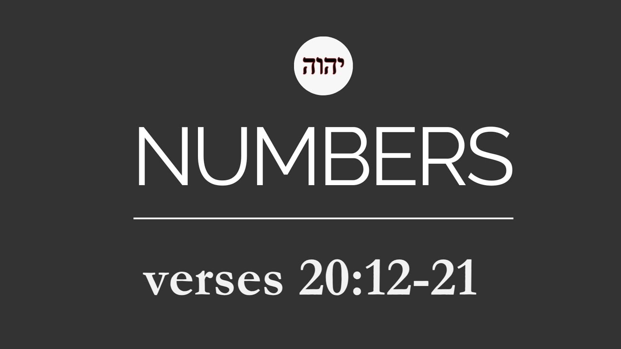 Numbers 20:12-12 | Verse by Verse Teachings with Shawn McCraney - YouTube