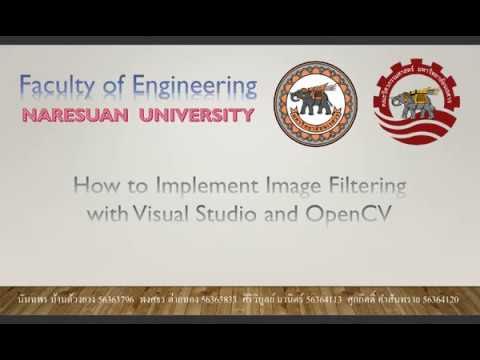 How to Implement Image Filtering with Visual Studio and OpenCV - YouTube