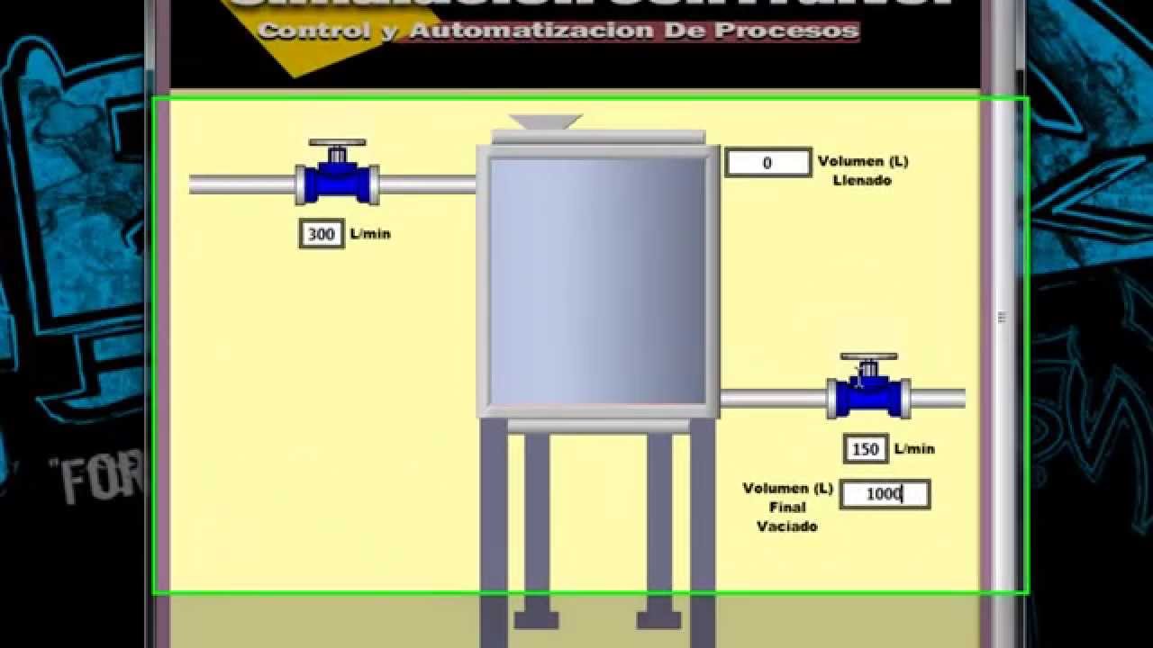 LabVIEW: Simulación de llenado y vaciado de un tanque - YouTube