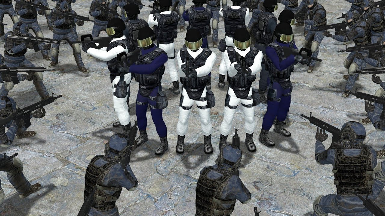 SCP GUARD ALPHA VS SCP GUARD!!! Garrys Mod Sandbox - YouTube