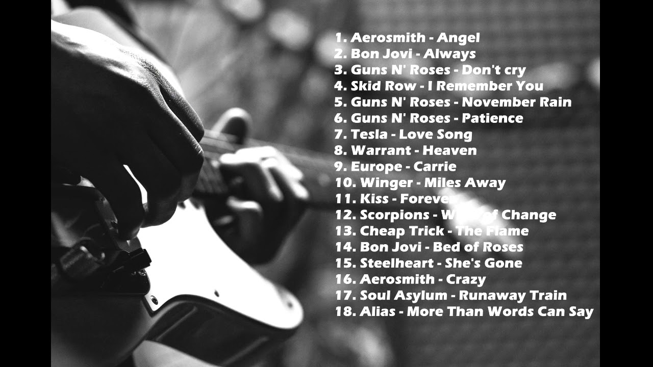 The best power ballads | The best rock ballads | 70s 80s 90s | Great ...