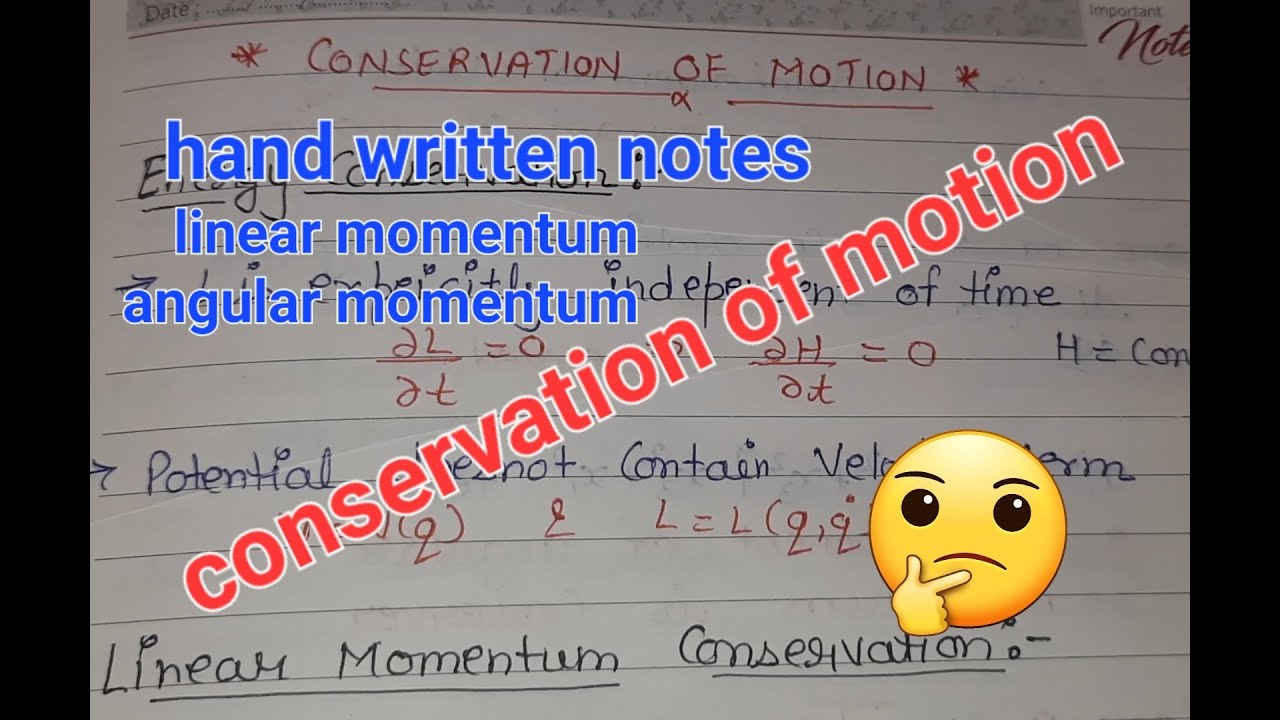 conservation of motion | conservation of linear momentum | conservation ...