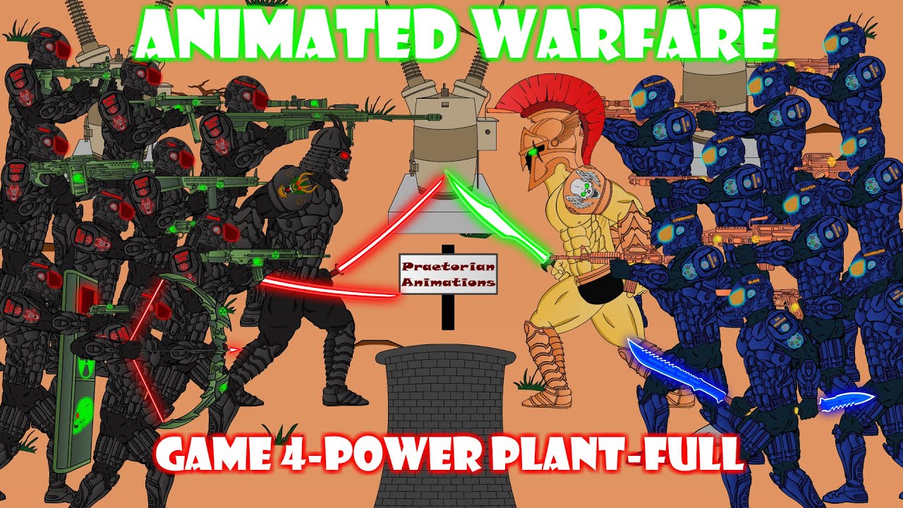 Animated Warfare | Game 4 | Power Plant | All Episodes Compilation ...