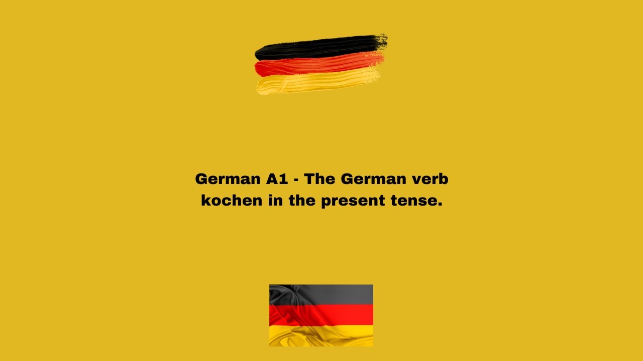 German A1 - The German verb kochen in the present tense - YouTube