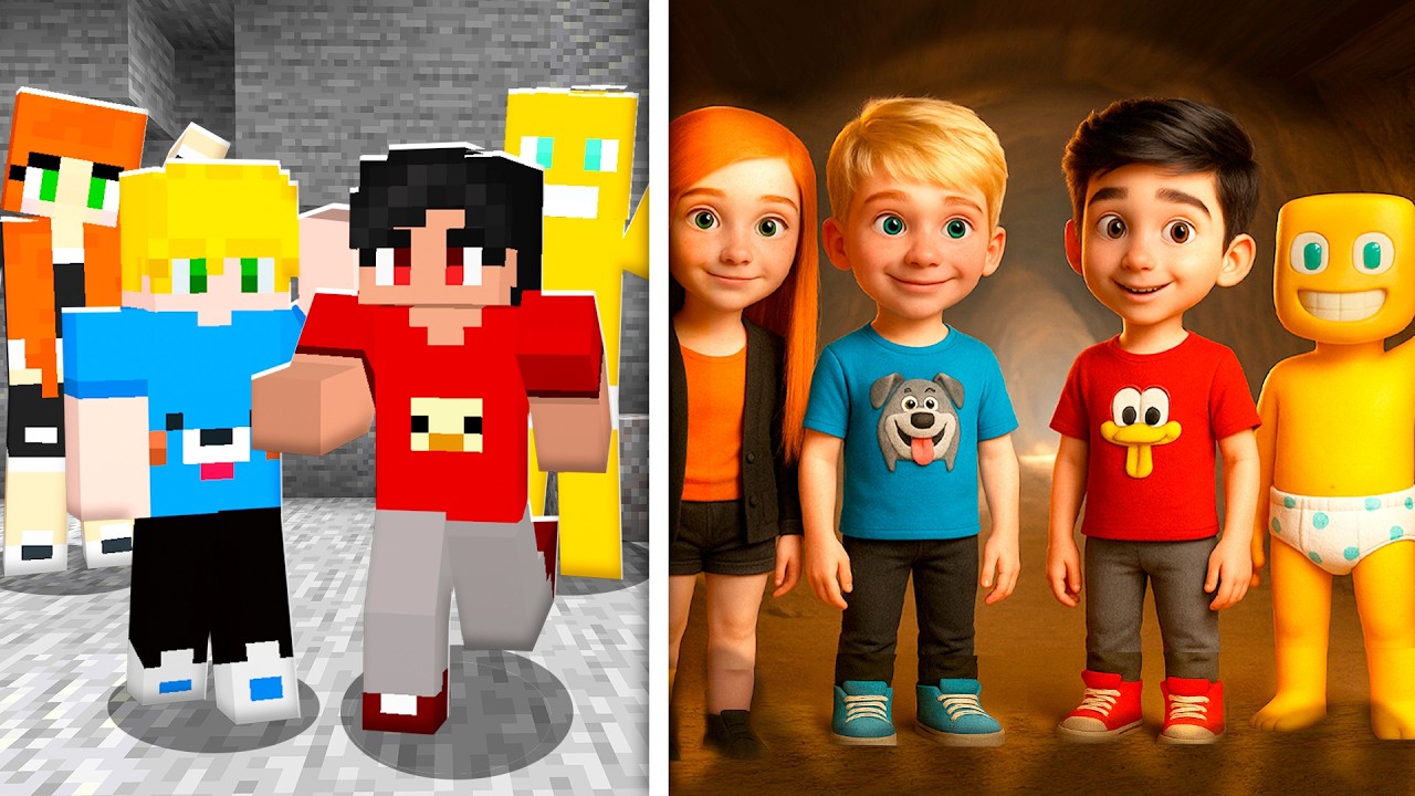 Turma de Kass e KR Ficaram 100% REALISTAS no Minecraft! - YouTube