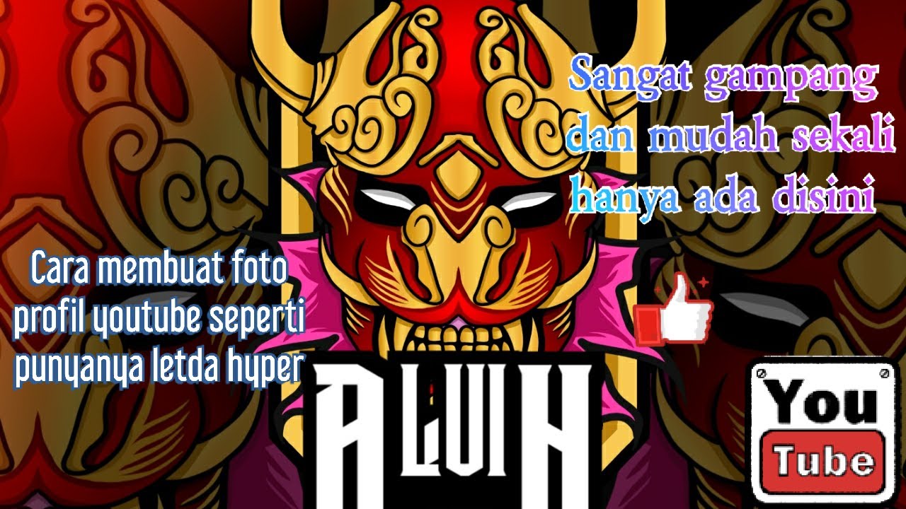 Tutorial cara membuat logo foto profil seperti letda hyper!! - YouTube