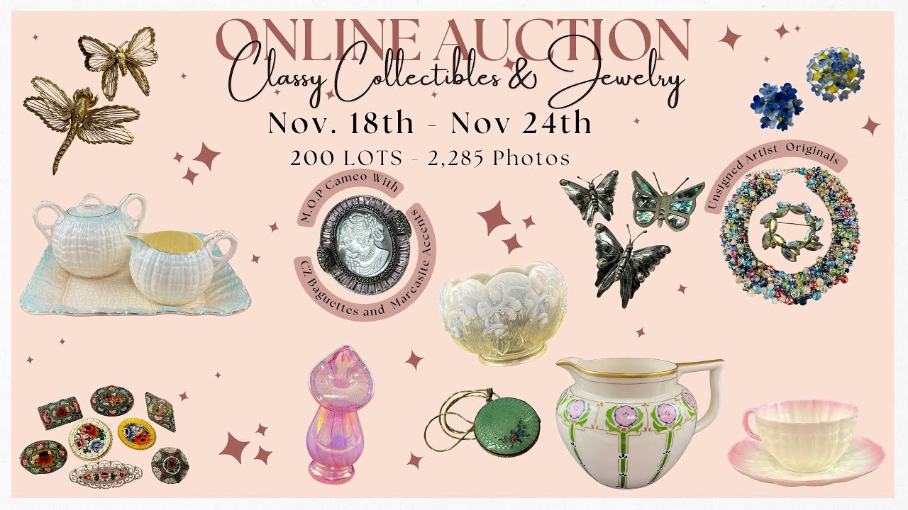 Online Auction | Classy Collectibles & Jewelry - YouTube