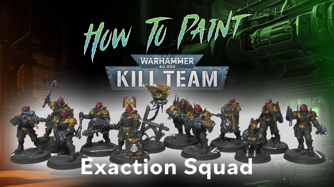 How To Paint The Exaction Squad (Like Judge Dredd!) From Warhammer ...