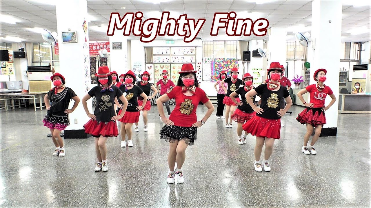 Mighty Fine│Line Dance by Ria Vos│Demo & Walk Through║好能力│排舞│含導跳│4K ...
