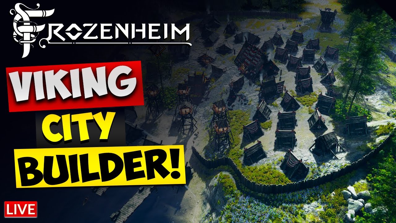 🔴 LIVE - Frozenheim Viking City Builder! - YouTube