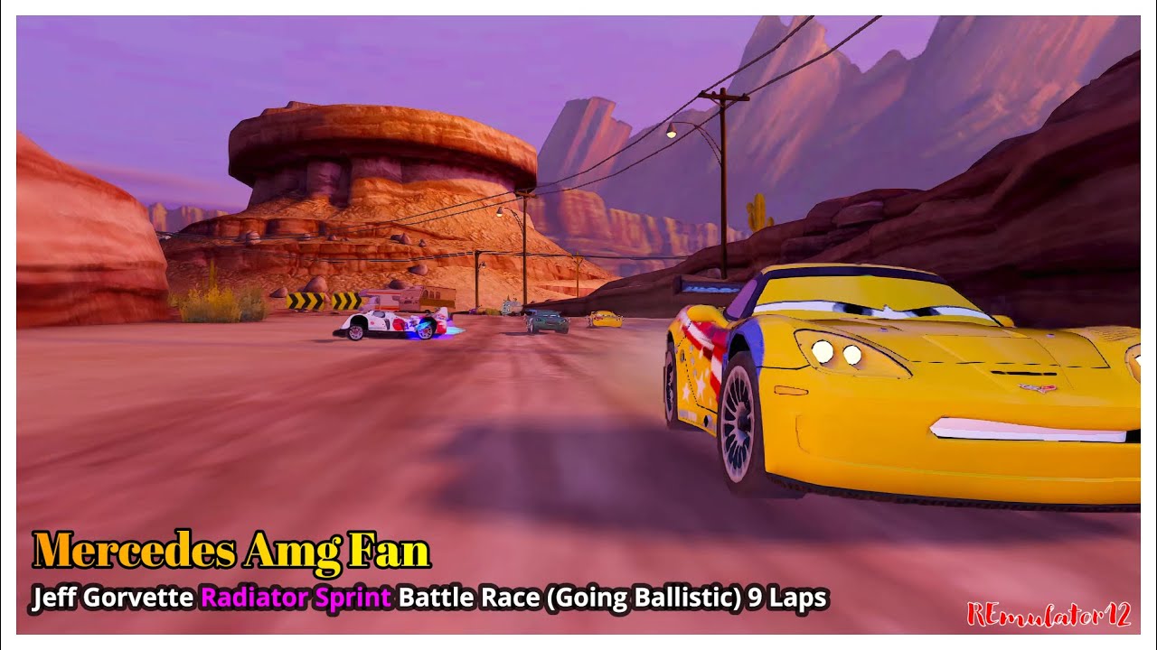 Cars 2 The Video Game | Jeff Gorvette - Battle Race (Going Ballistic ...
