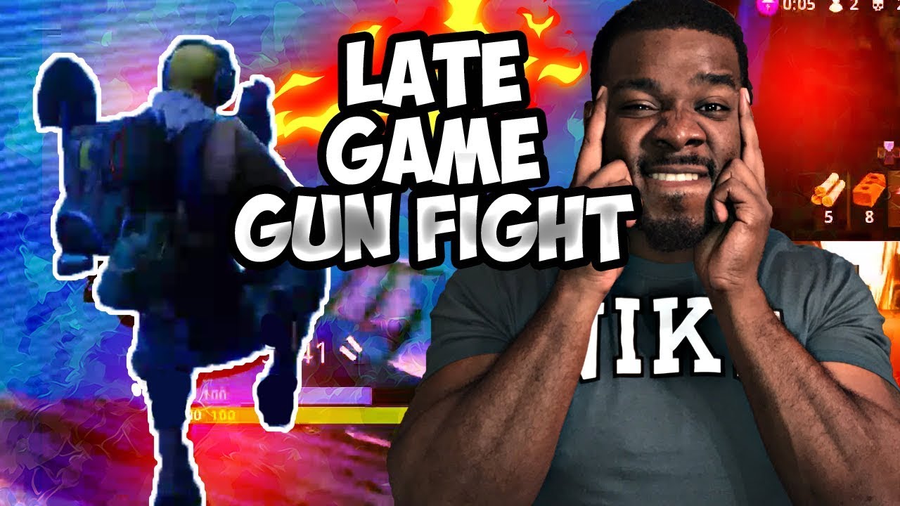 Fortnite Battle Royale BUILD OUR WAY OUT LATE GAME GUN FIGHT! FORTNITE ...