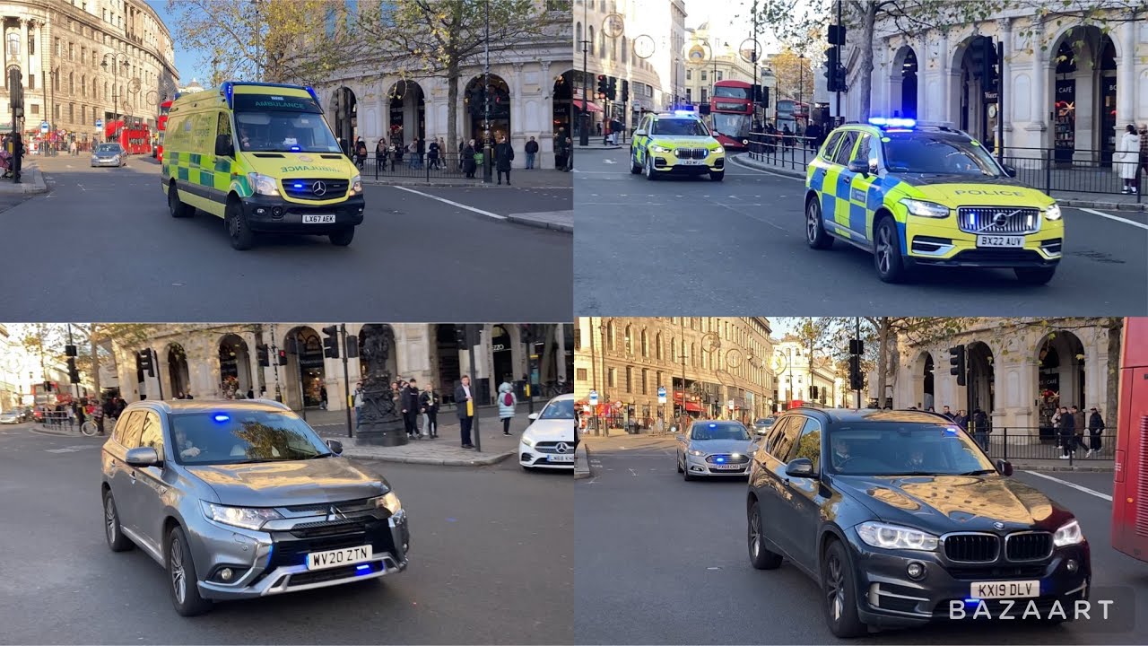 Emergency Vehicles Responding around London! - YouTube