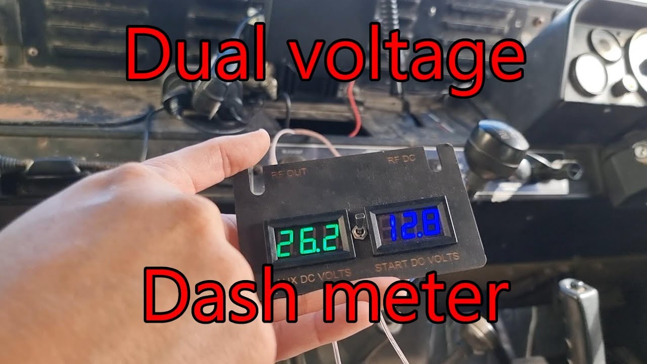 Reparing dual voltage dash meter | 6x6 Perentie Ambulance - YouTube