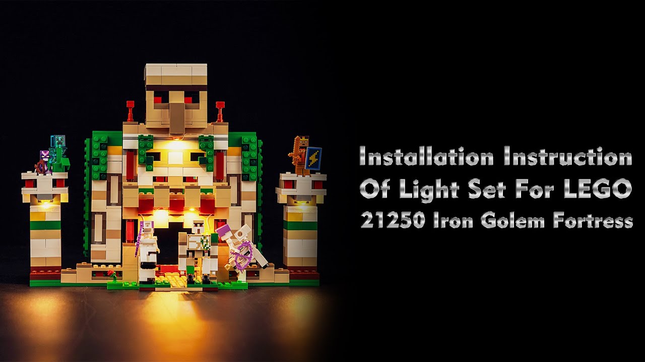 Installation Instruction Of Light Set For LEGO 21250 Iron Golem ...