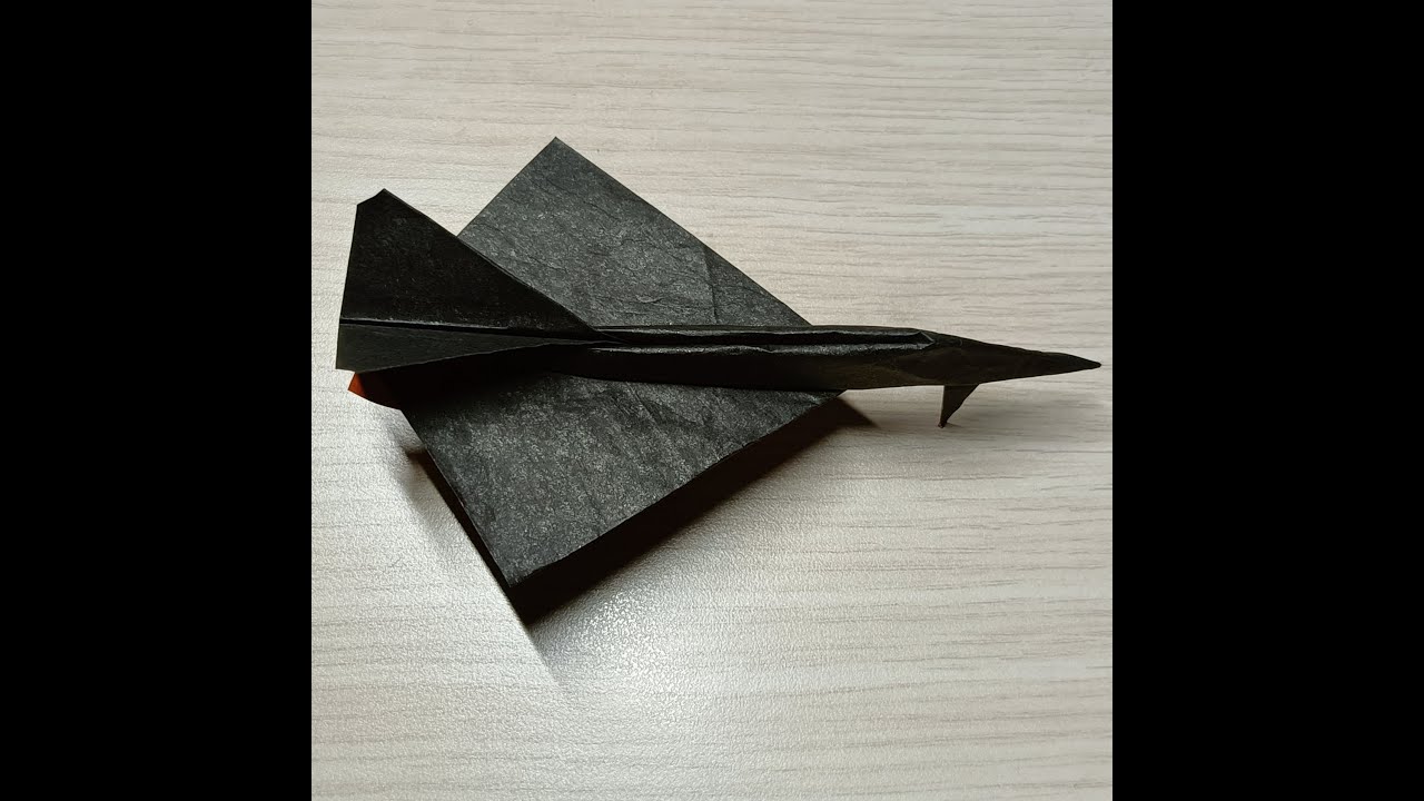 origami diamondback alpha fighter jet design by jayson merrill - YouTube