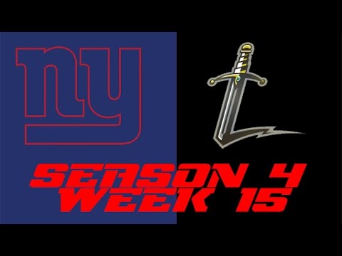 NFL Madden 15 | Season 4 Week 15 Vs. Los Angeles Crusaders ...