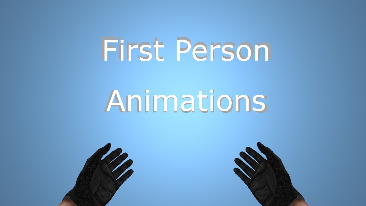 First Person Animations | Sprint, select & click - YouTube