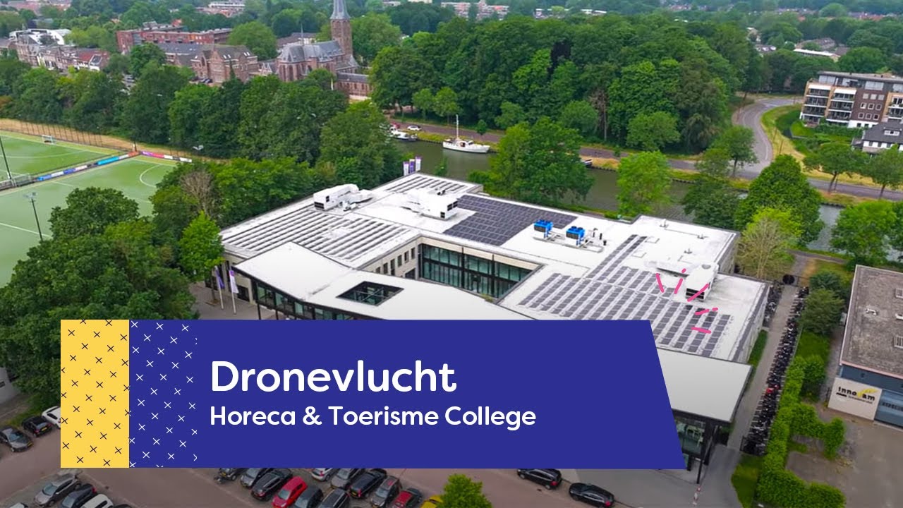 Dronevlucht Horeca & Toerisme College | ROC Midden Nederland - YouTube