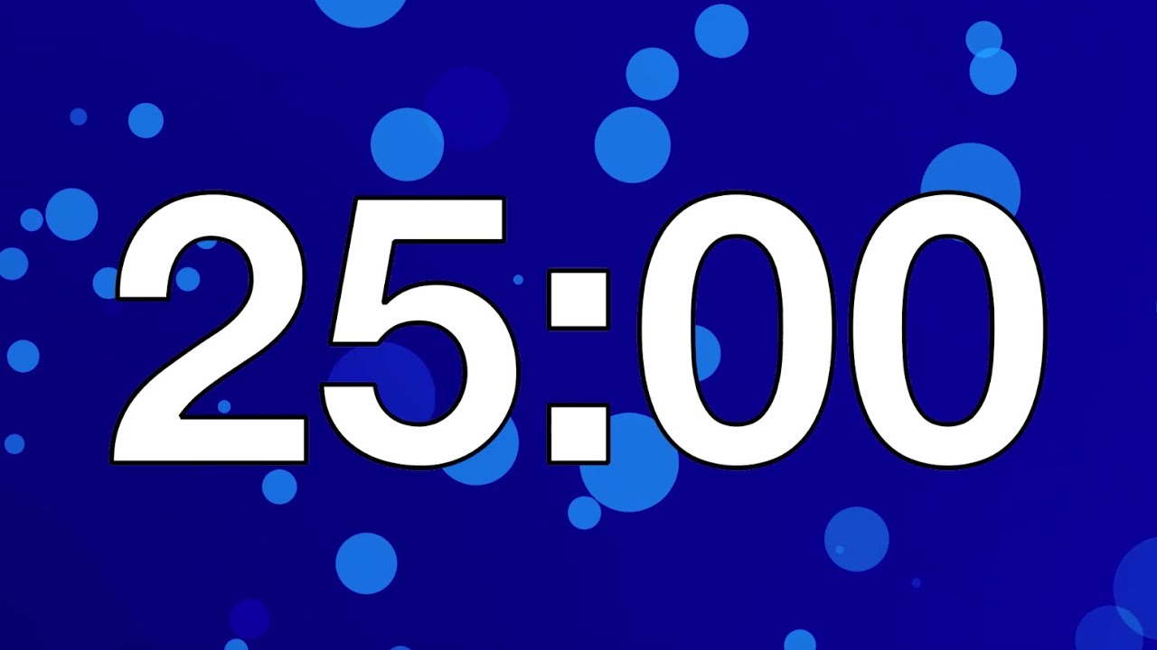 Timer 25 minutes countdown - YouTube
