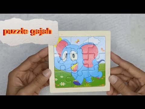 Bermain sambil belajar menyusun puzzle | puzzle gajah biru | puzzle id ...