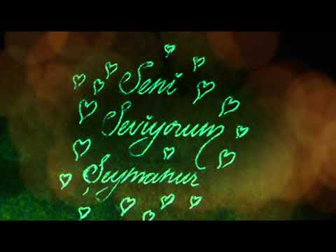 Seni Seviyorum Şeymanur | İsme Özel Calligraphy Yazıları