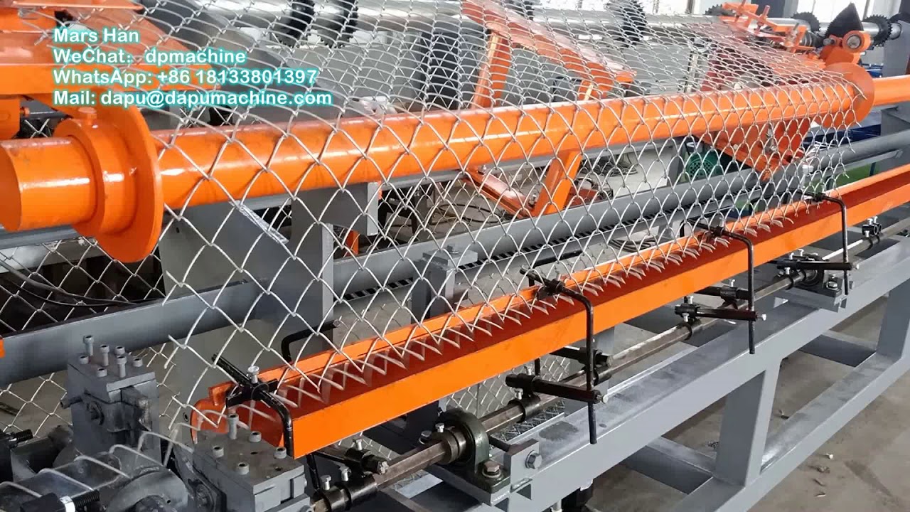 Double wire chain link fence machine for cyclone wire - YouTube