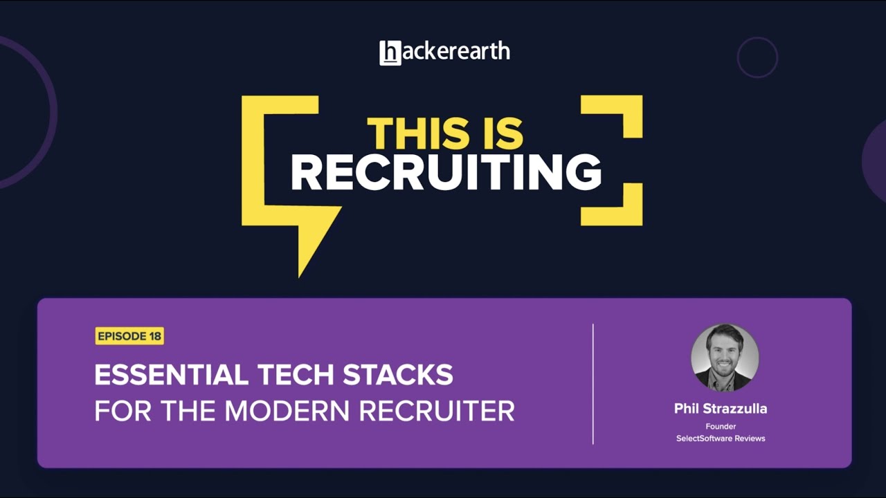 Essential tech stacks for the modern recruiter - YouTube