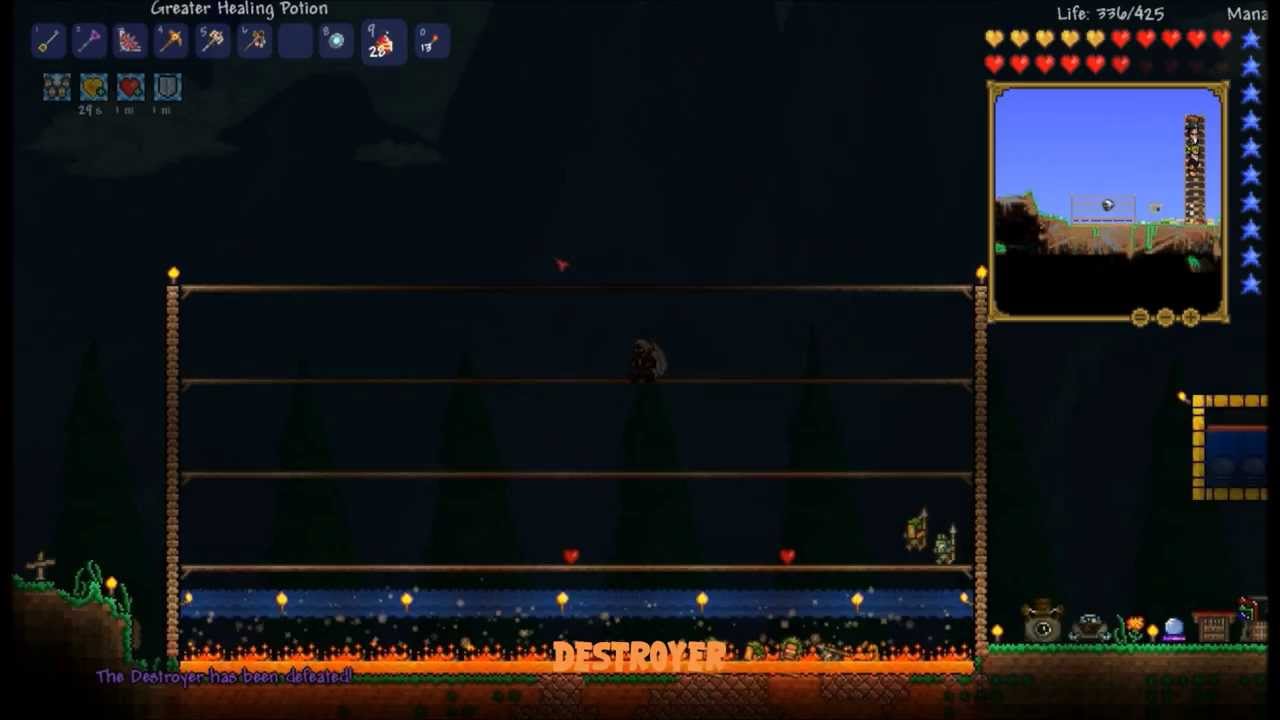 Terraria 1.2 - Don't underestimate the Pygmy Staff - YouTube