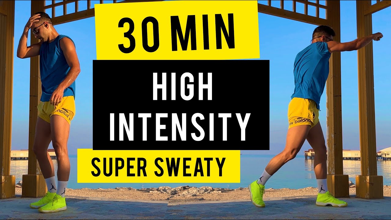 Day 26 - 30 MIN SUPER SWEATY HIIT WORKOUT - Full Body, No Equipment ...