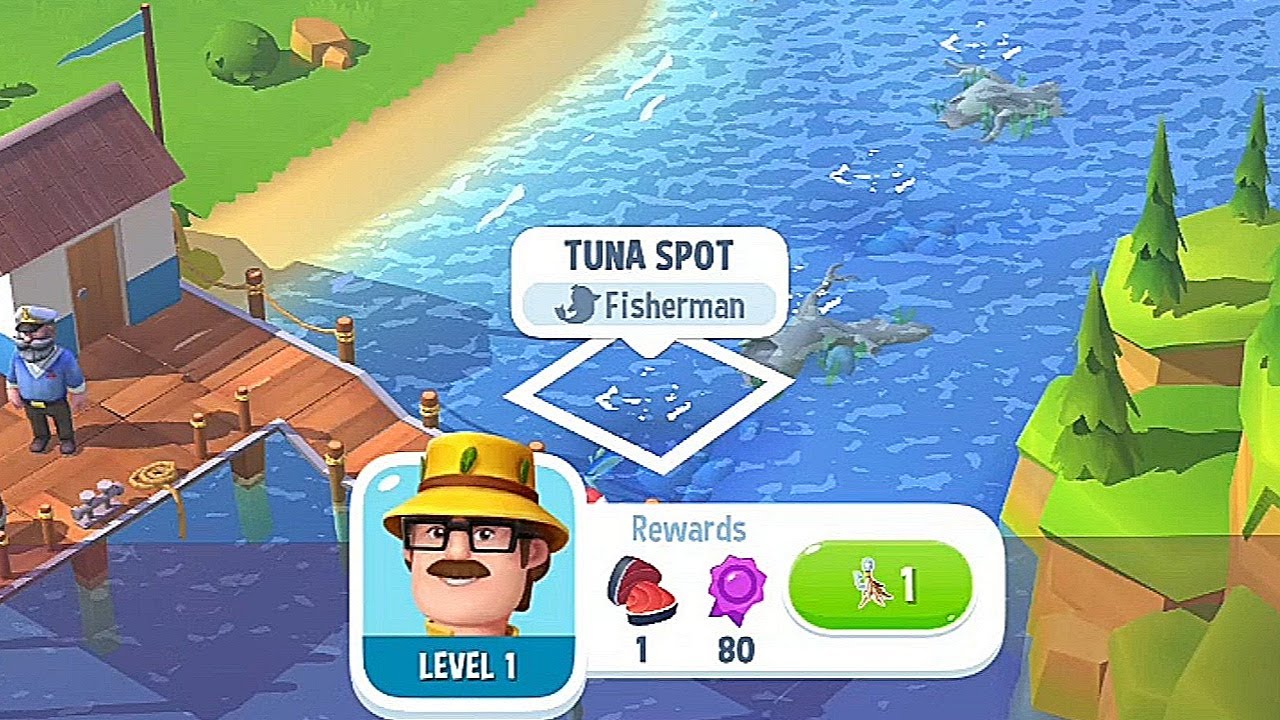 Farmville 3 catching fish tuna in the sea - YouTube