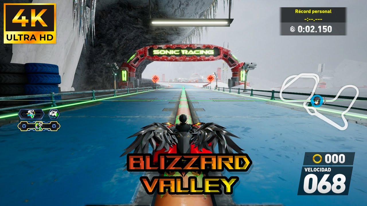 Sonic Racing Crossworlds 4K - Blizzard Valley Contrarreloj - YouTube