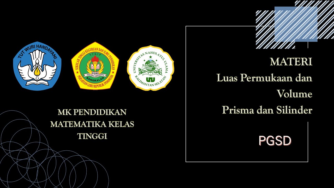 Luas Permukaan dan Volume Bangun Ruang (Prisma dan Silinder) - YouTube