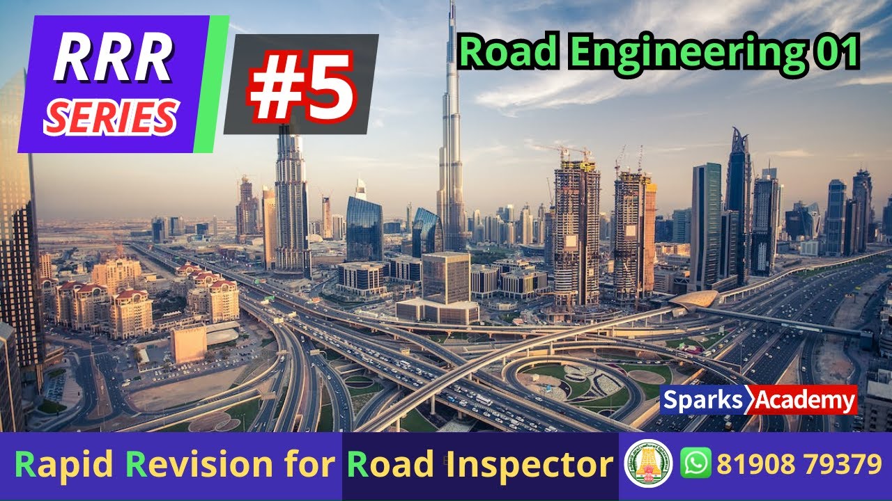#RRRSeries - 5 : Road Engineering 01 | Rapid Revision class for Road Inspector | Sparks Academy ...