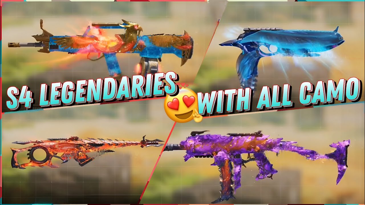 New Makarov Legendary & all other S4 Guns with Camo review 😱| Codm Season 4 leaks - YouTube