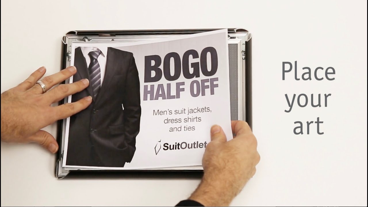 How to Change a Snap Frame Poster Frame - YouTube