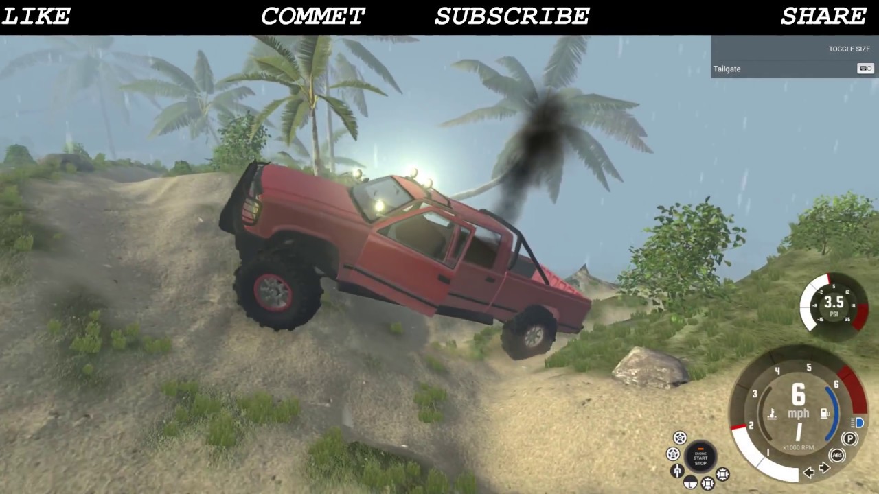 BeamNG Drive new map wheeler island - YouTube