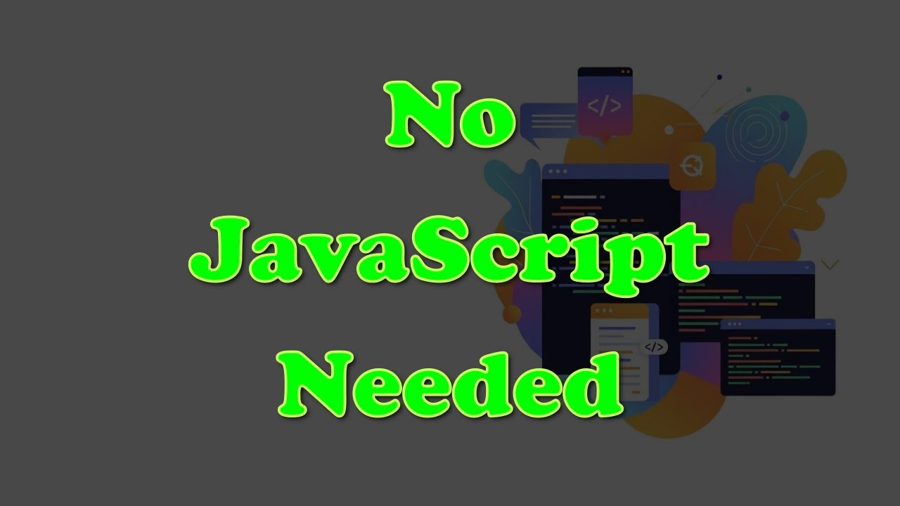 No JavaScript Needed! Pure CSS Full Page Scroll Animation - YouTube