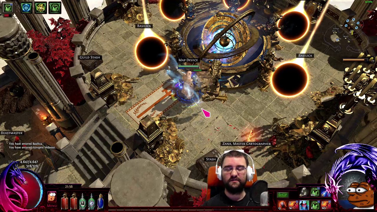 Path of Exile : Shrapnel Shot Miner 160k Shaper AVG DMG - YouTube