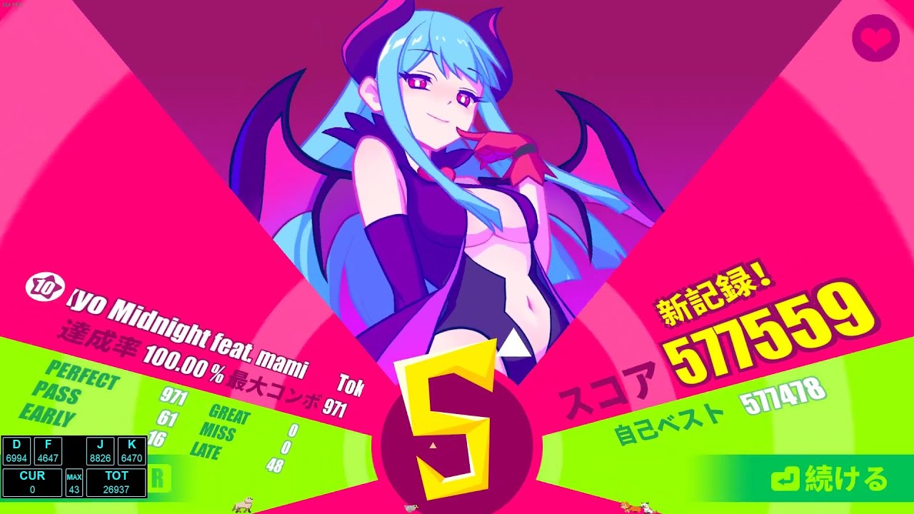 [Muse Dash] Yuta Imai - Tokyo Midnight feat.mami ALL PERFECT - YouTube
